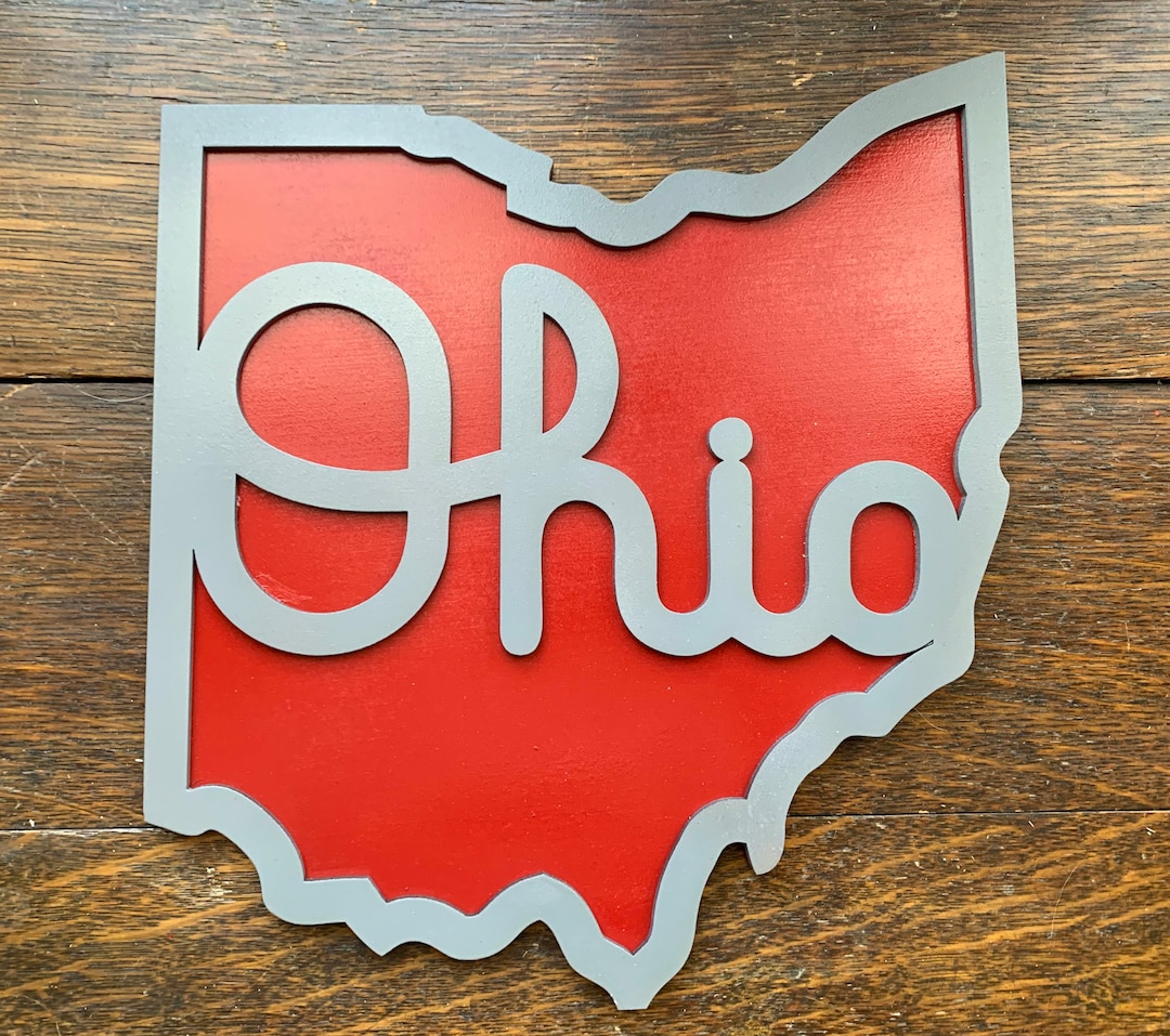 Ohio Outline "ohio" Sign - Etsy