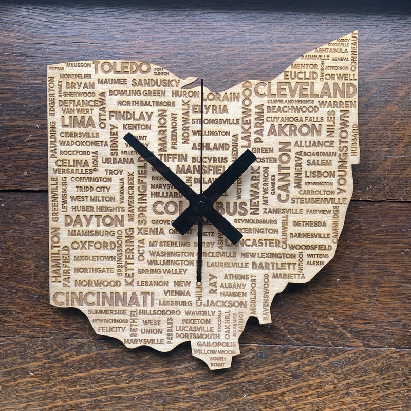 Laser Cut Clock - Etsy