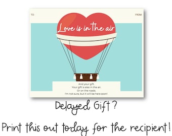 Christmas Present is Delayed Card | Your Gift is on Its Way | Delayed ...