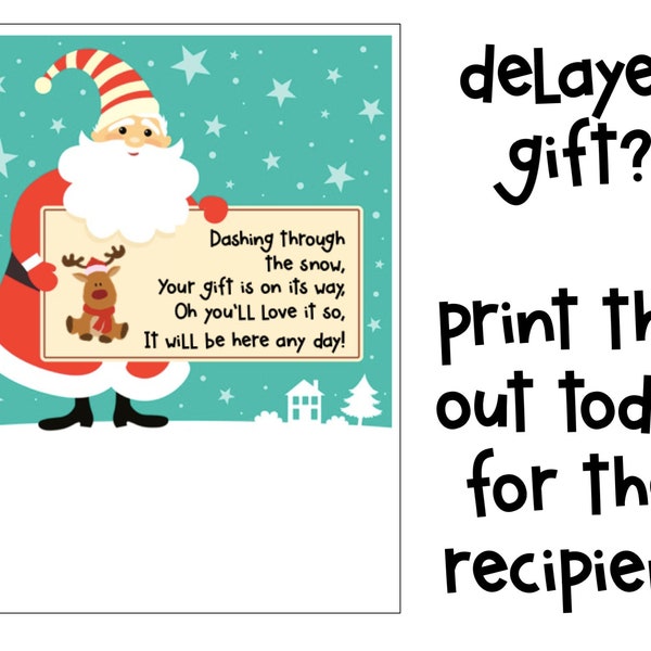 Late Christmas Card - Etsy