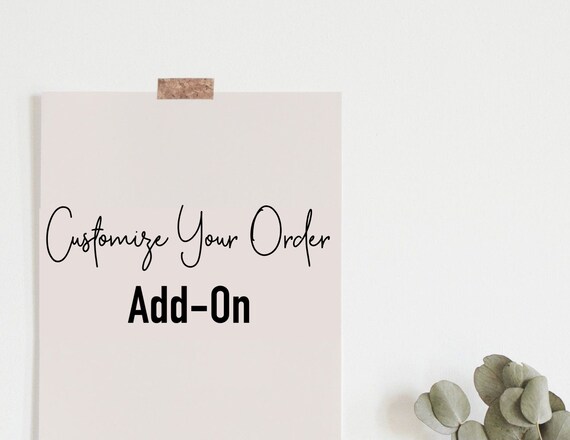 Paper & Party Supplies Customize Your Order Add-On Design & Templates ...