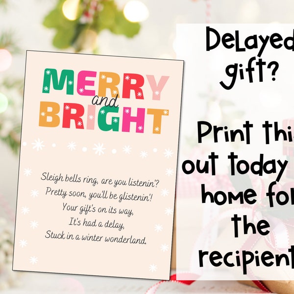 Late Christmas Card - Etsy