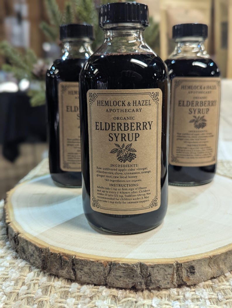 Hemlock & Hazel Elderberry Syrup | Organic and Shelf-stable ...