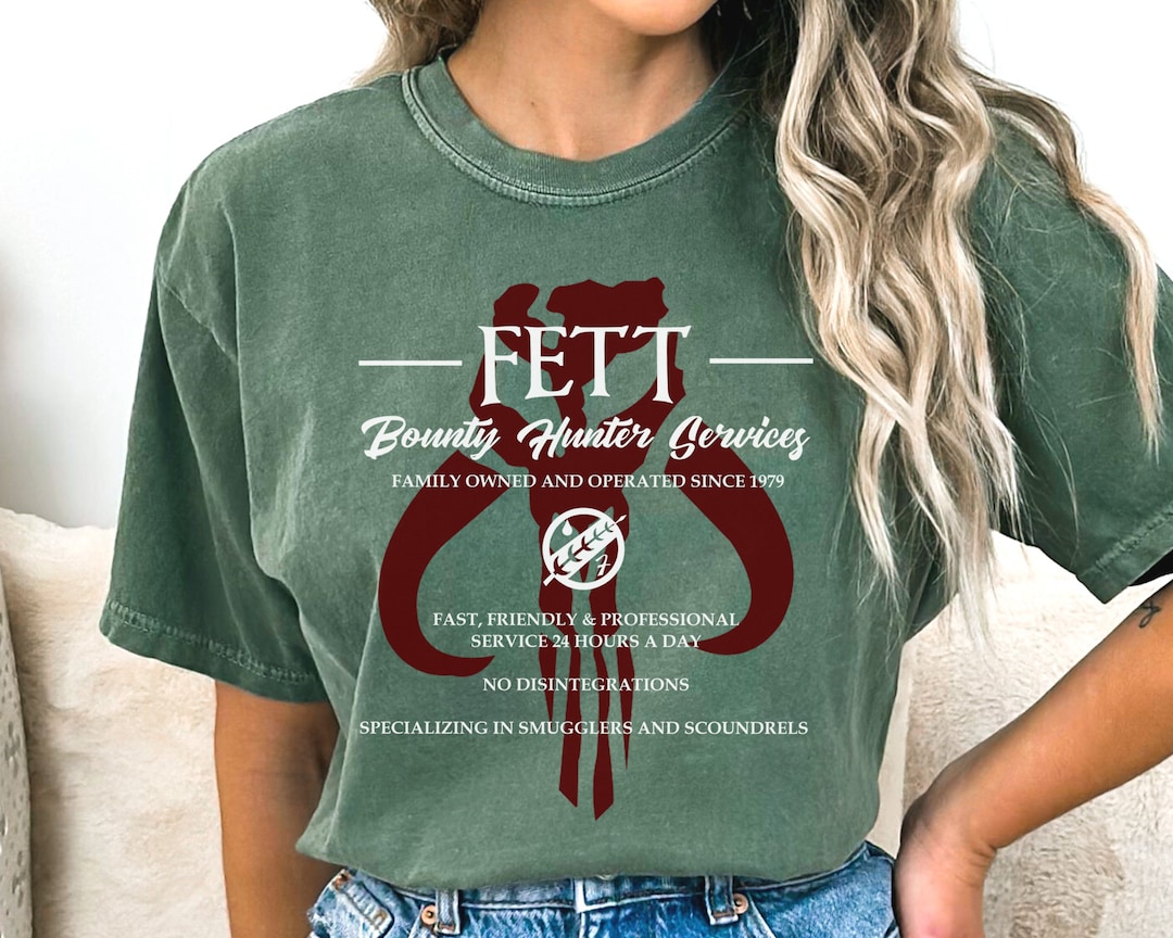 Disney Shirt Star Wars Fett Family Bounty Hunting Services - Boba Fett ...