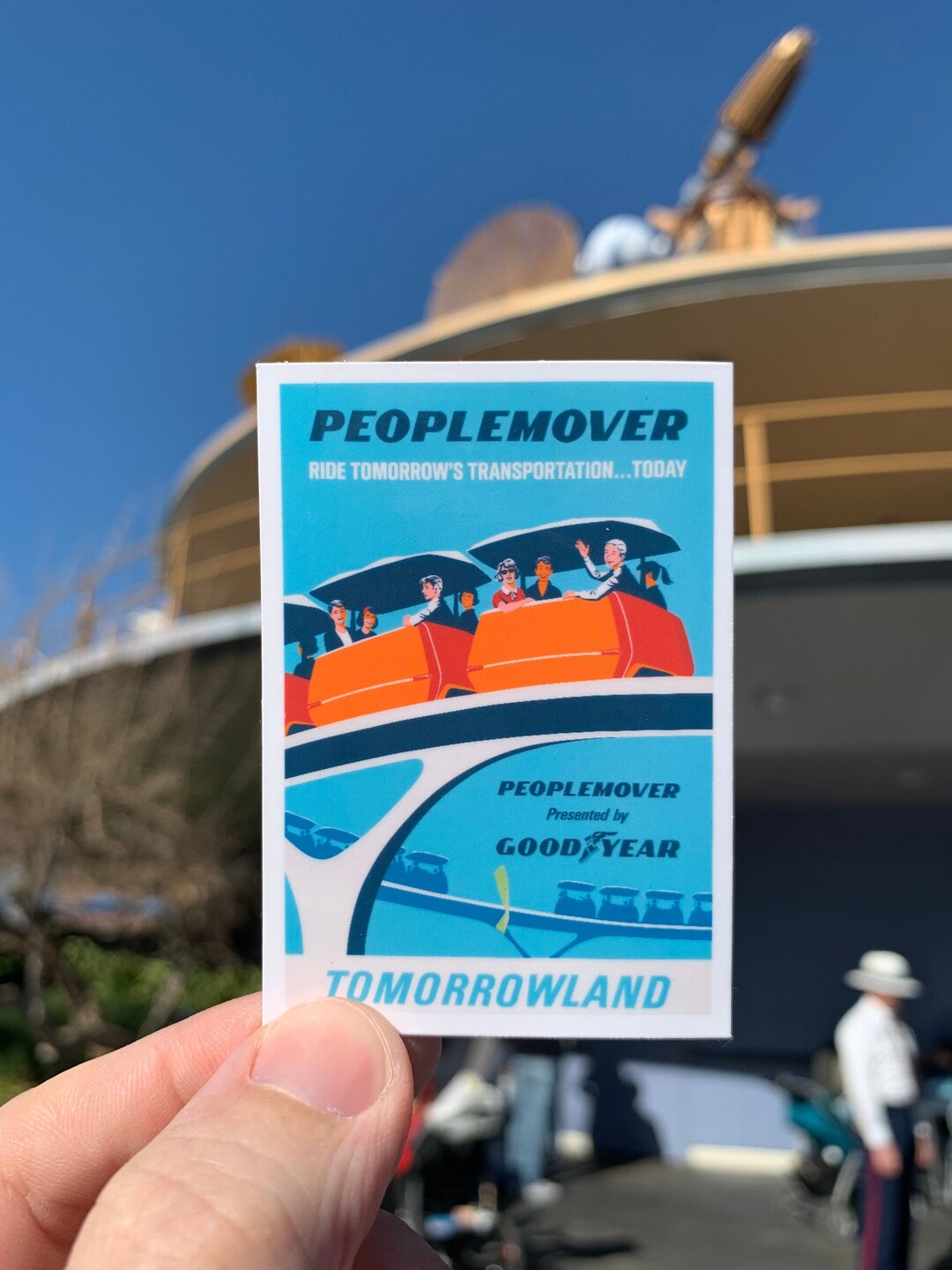 Disney Peoplemover Sticker | Waterproof | Original Attraction Poster - Etsy