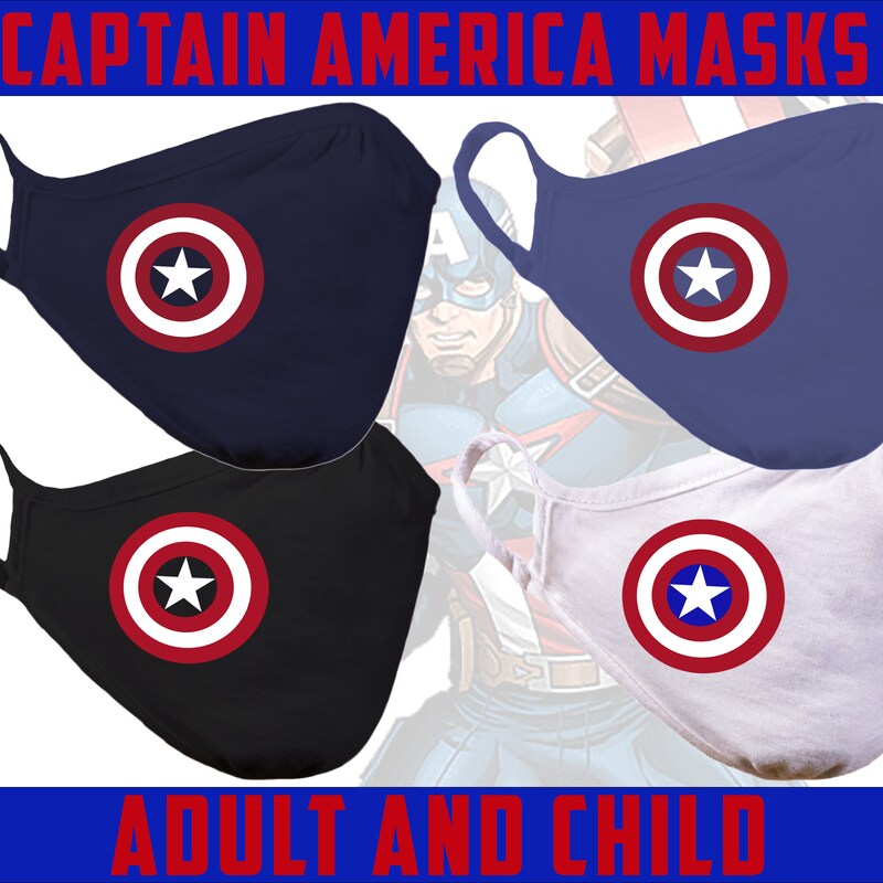 Captain America Mask - Etsy