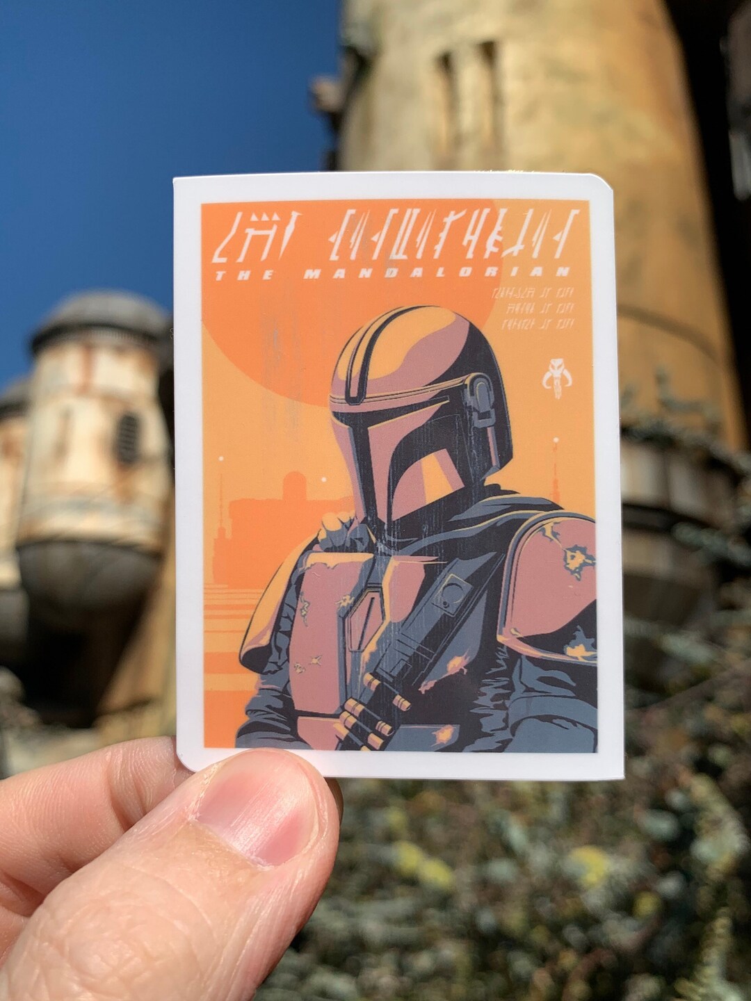 Star Wars Mandalorian Poster Waterproof Sticker - Etsy