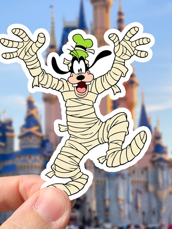 Disney Goofy in Mummy Costume Sticker Waterproof - Etsy