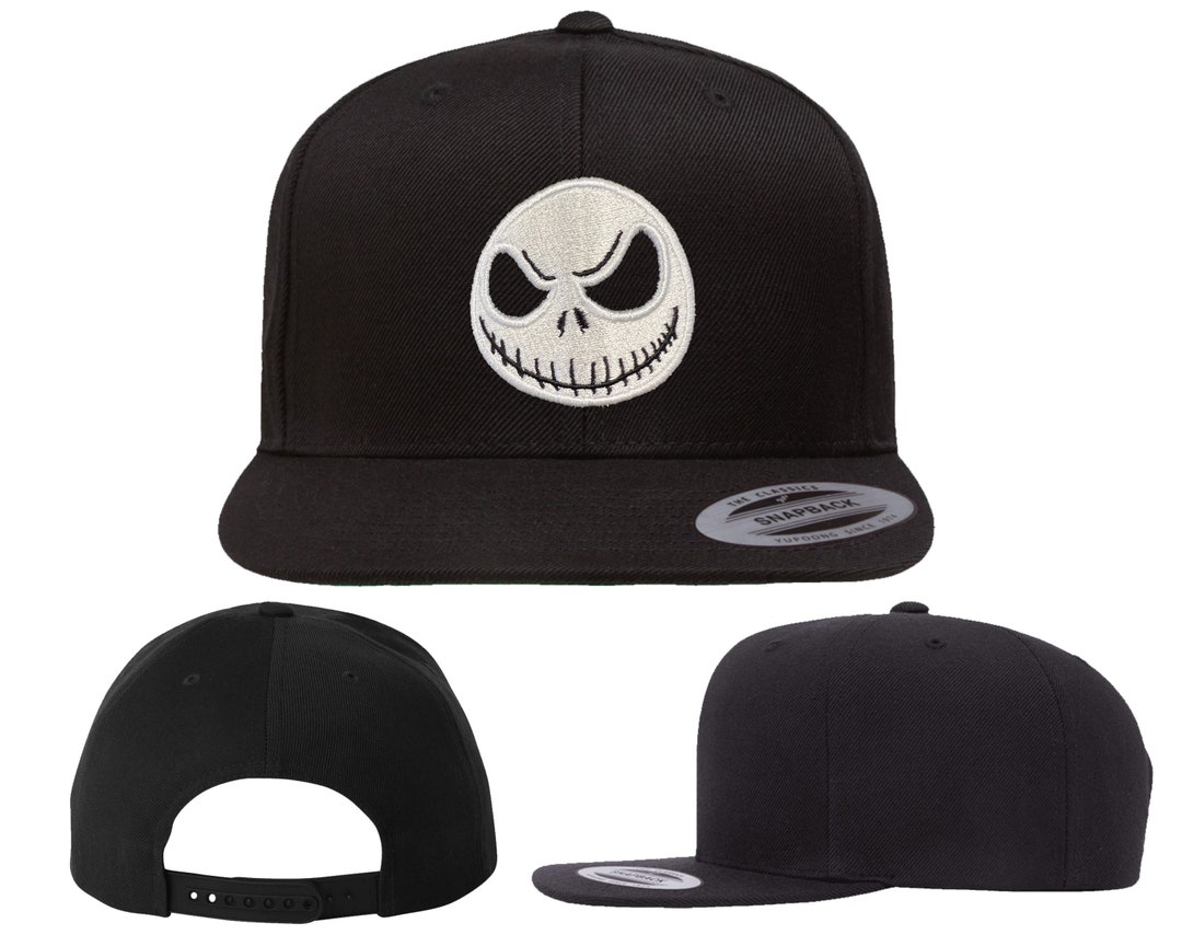 Jack Skellington Hats | Embroidered on Flex Fit Hats, Adjustable "dad ...