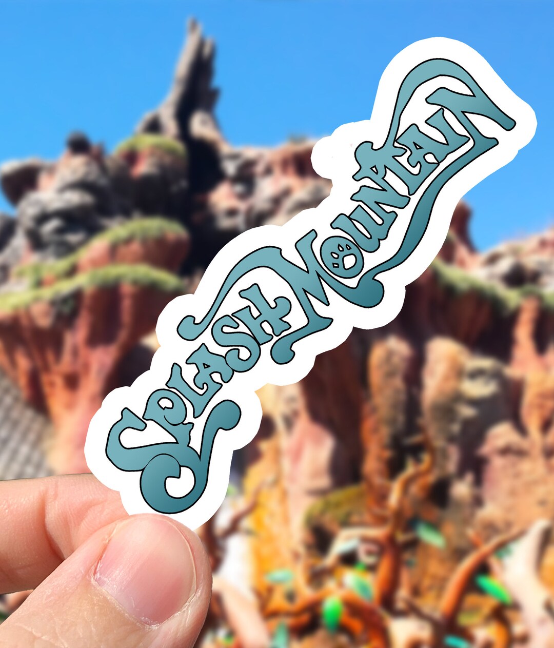 Disney Splash Mountain Logo Sticker | Waterproof | Disneyland and Walt ...