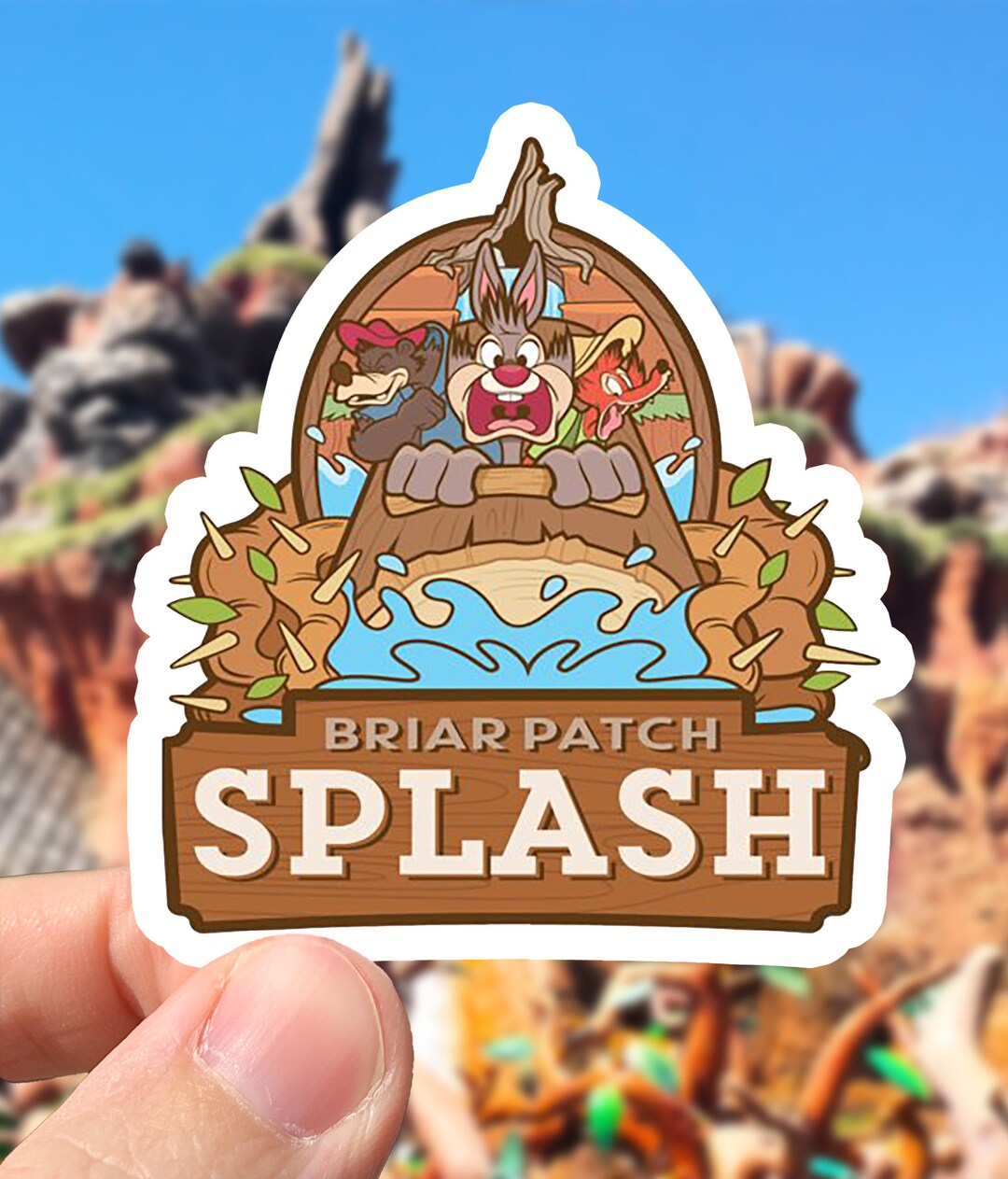 Disney Splash Mountain Briar Patch Sticker | Waterproof | Disneyland ...
