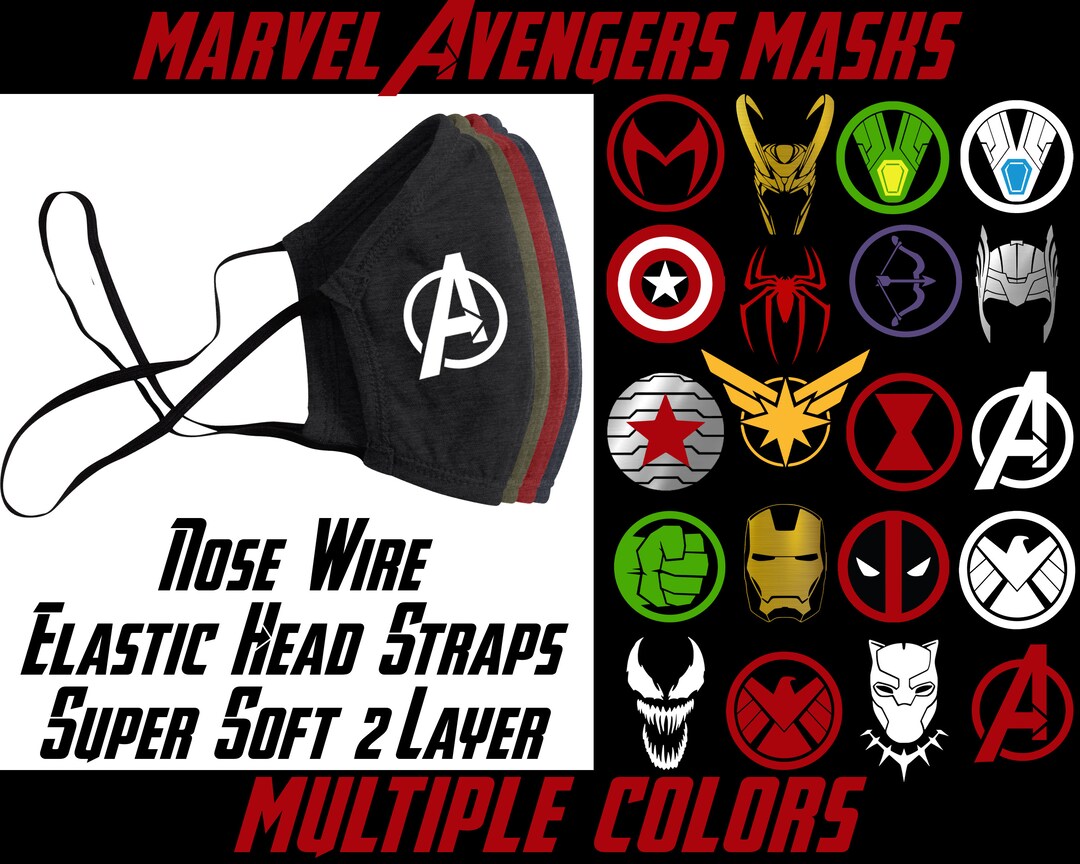Disney Marvel Avengers Masks, Captain America, Winter Soldier, Loki ...