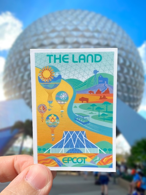 Disney Epcot the Land Sticker Waterproof Original - Etsy