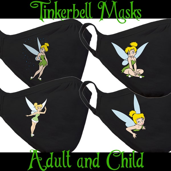 Tinkerbell Face Mask - Etsy