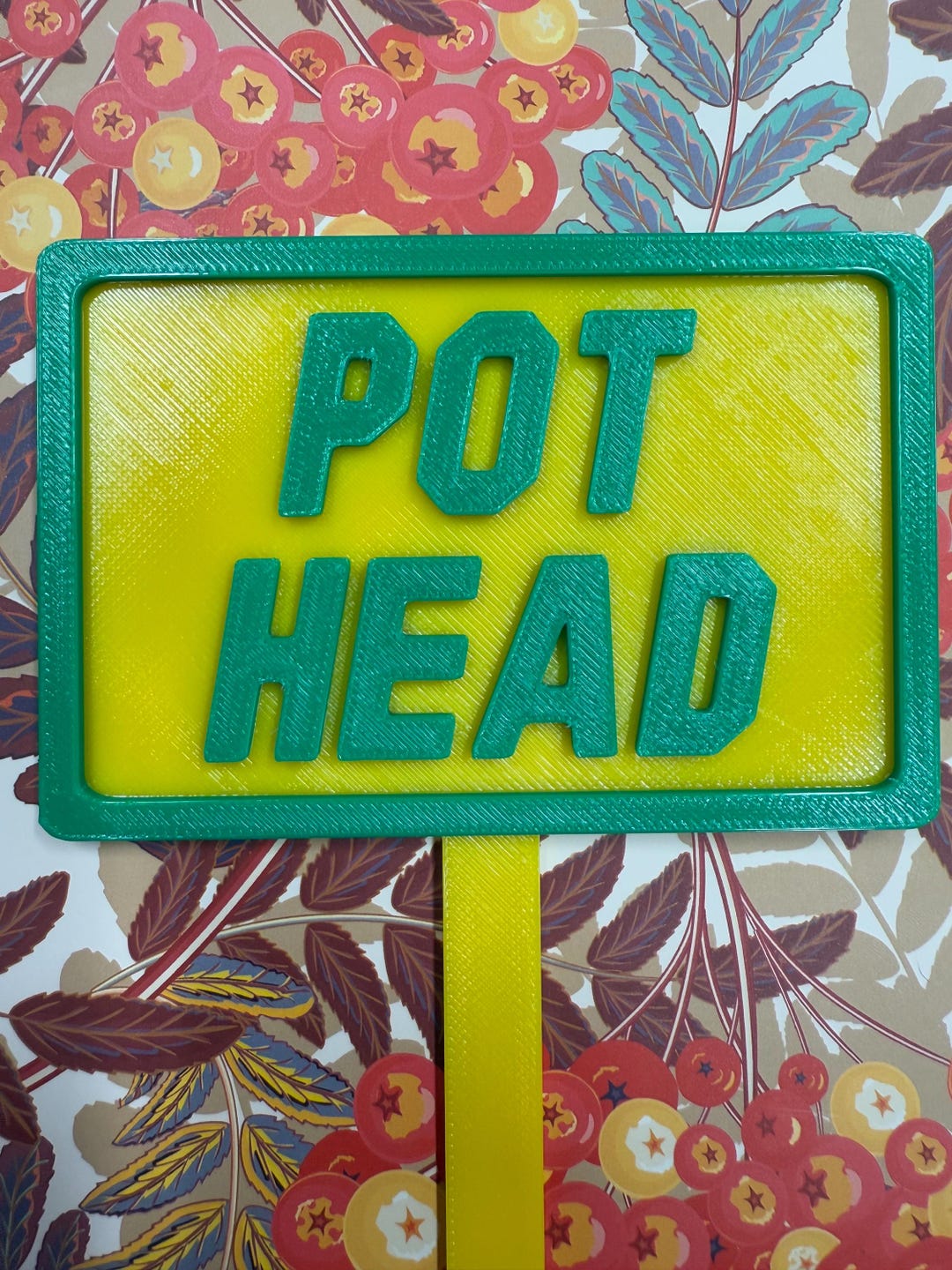 POT HEAD 3D Printed Pot Pick - Fun Garden Marker & Plant Label - Etsy