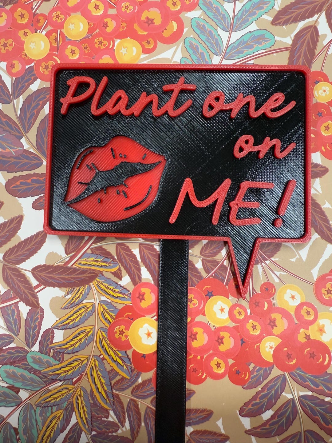Plant One on ME! 3D Printed Pot Pick - Fun Garden Marker & Plant Label ...