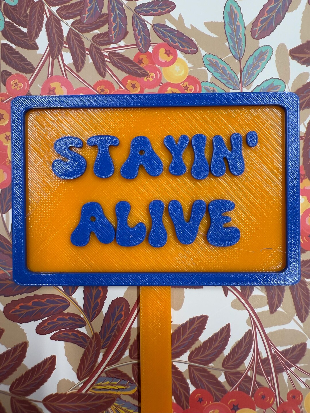 Stayin’ Alive 3D Printed Pot Pick - Fun Garden Marker & Plant Label - Etsy