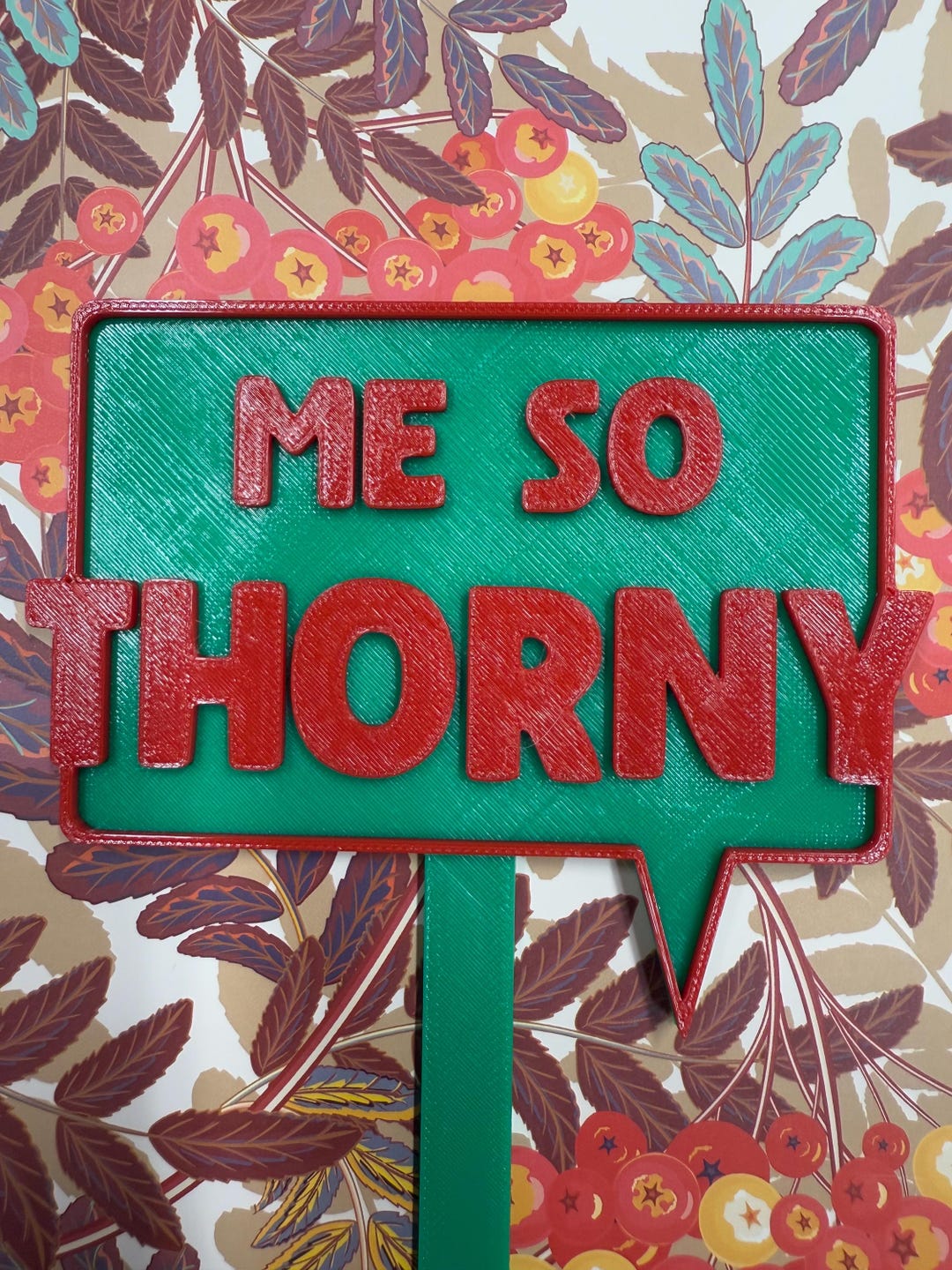 Me so Thorny 3D Printed Pot Pick - Fun Garden Marker & Plant Label - Etsy