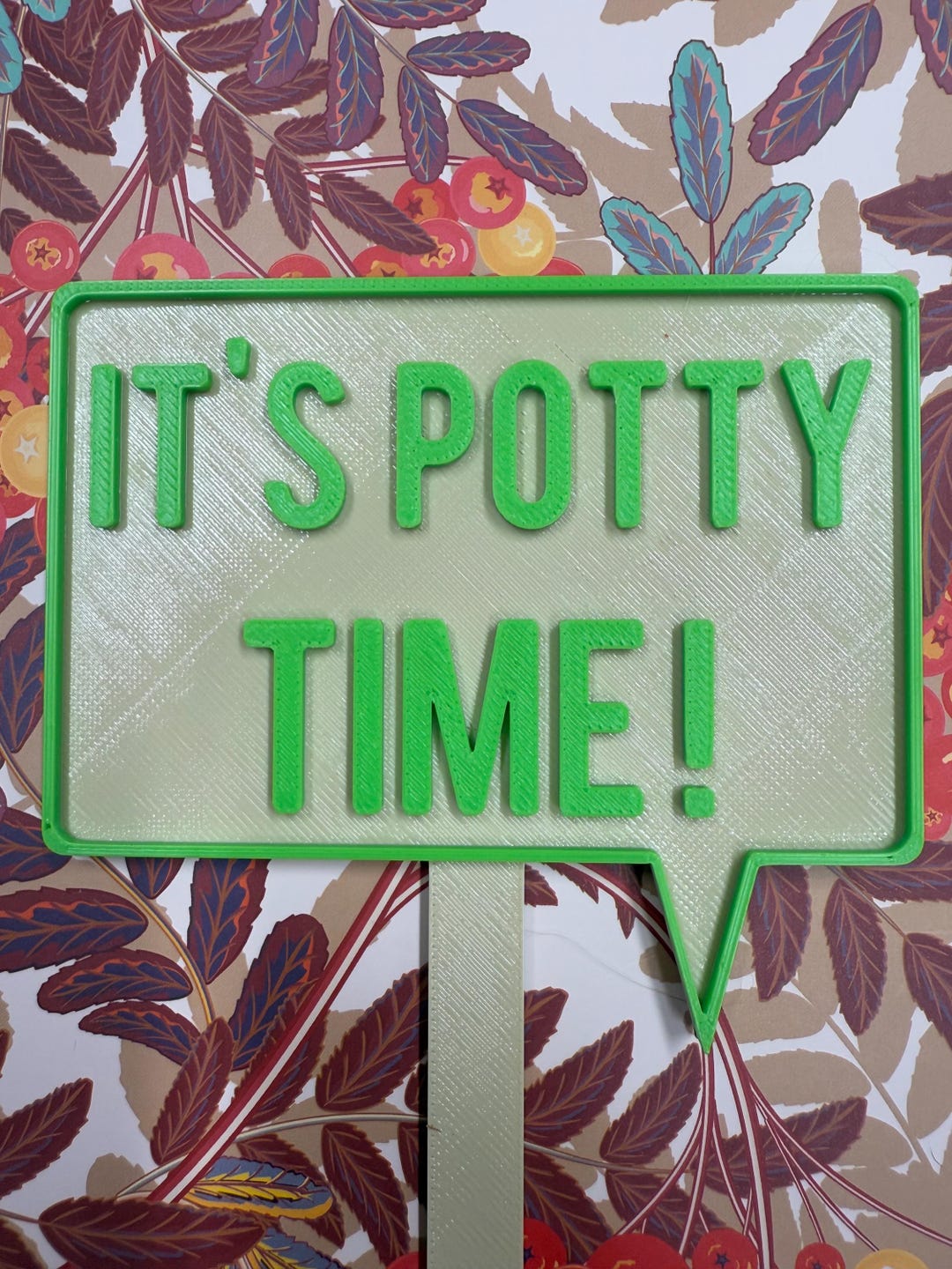 It’s POTTY TIME! 3D Printed Pot Pick - Fun Garden Marker & Plant Label ...