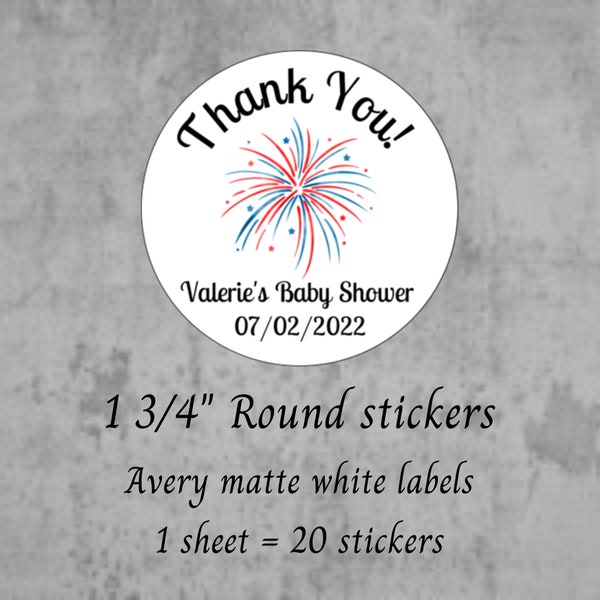 Firecracker Label - Etsy