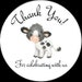 Farm Animal Thank You Stickers, Baby Cow, Baby Boy, Holy, Cowboy ...