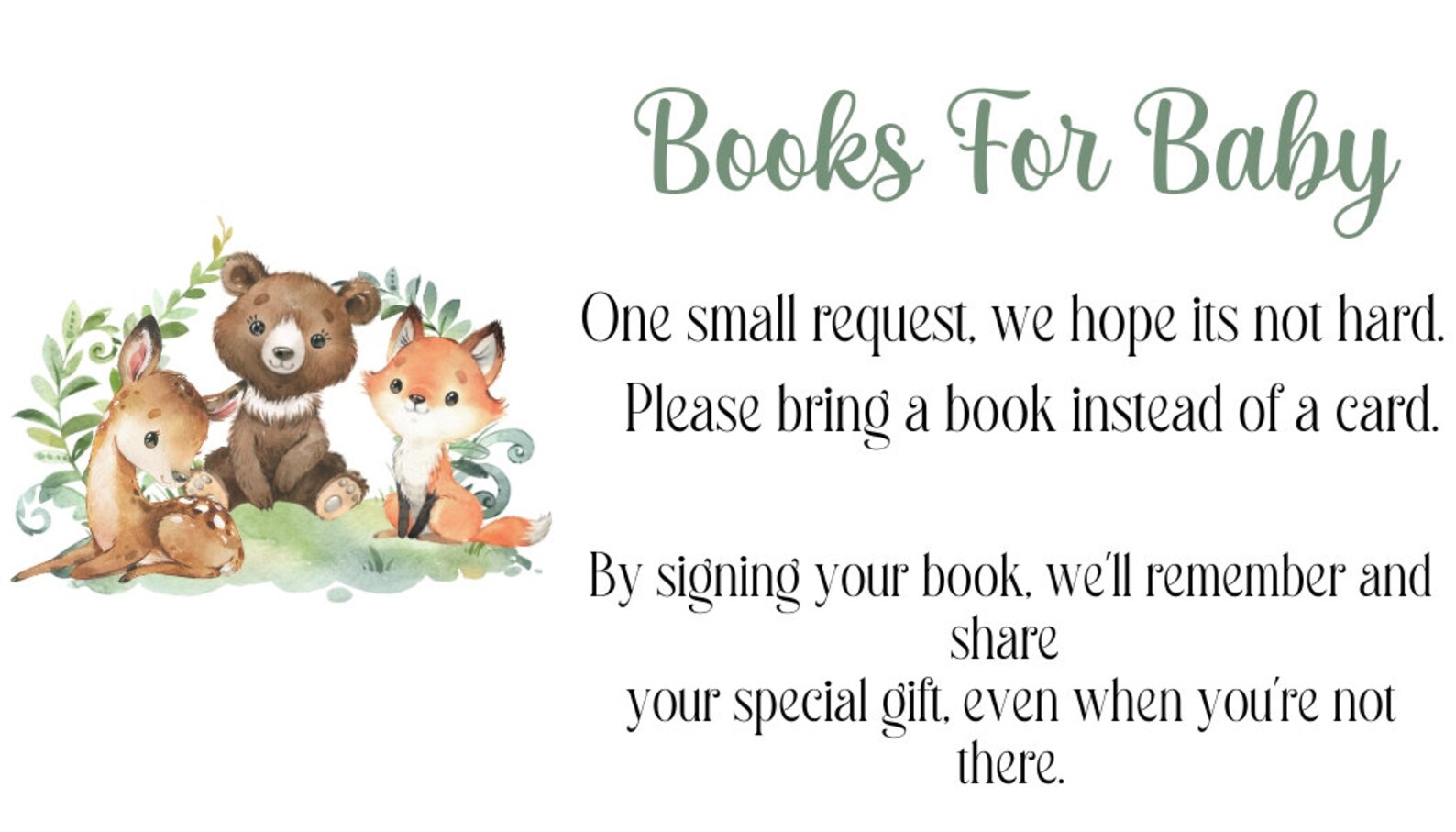 Printable Baby Shower Diaper Raffle and Books for Baby Card - Etsy