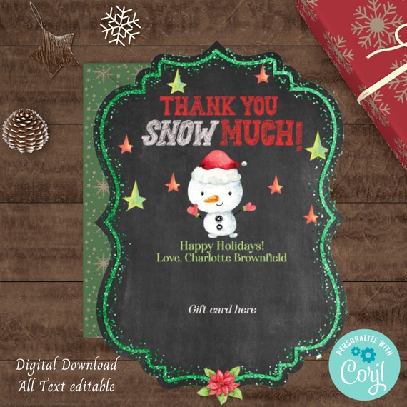 Printable Teacher Holiday Card Digital Download Christmas | Etsy