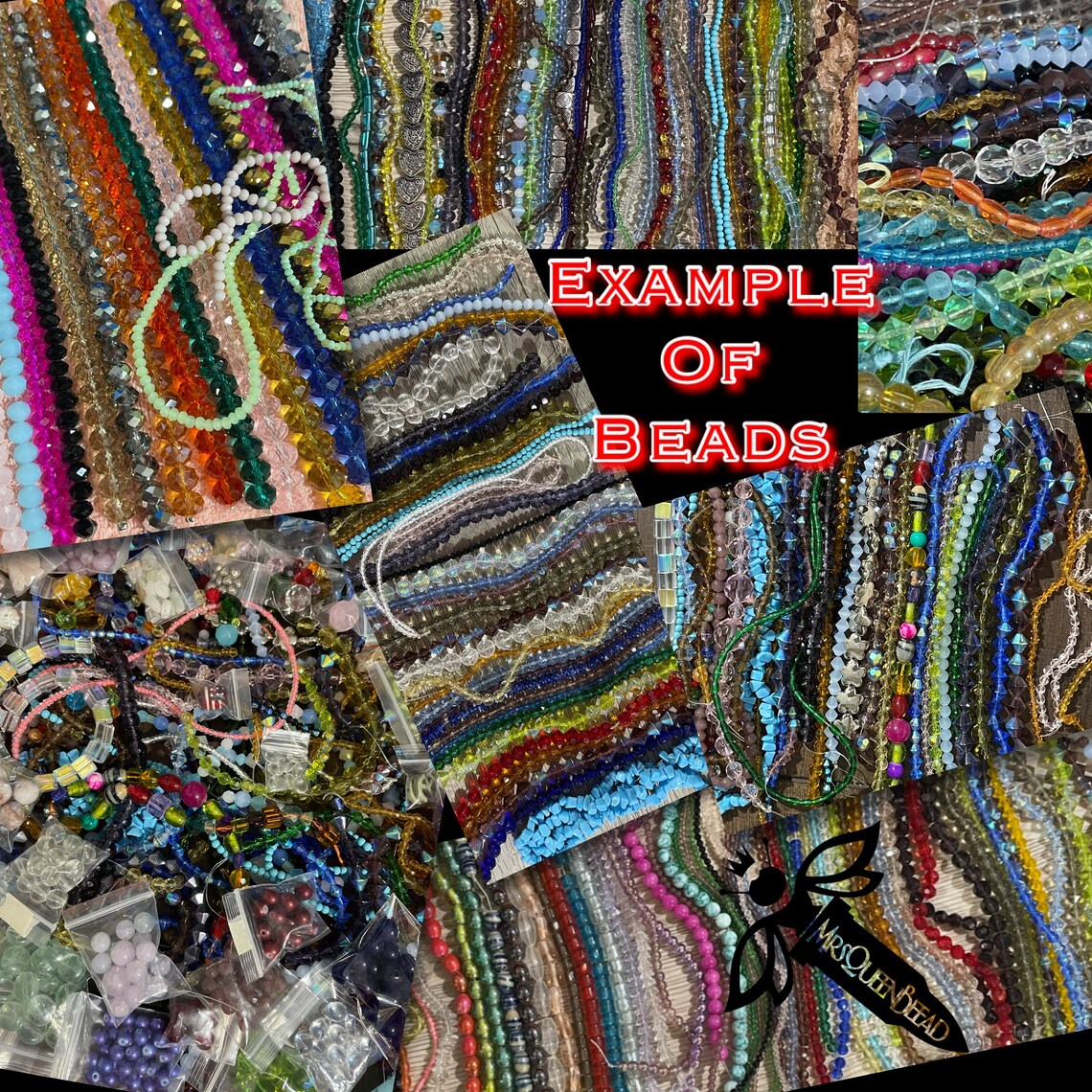 60 Bags of NEW Beads & Findings Mixed Fun Lot Mystery Huge - Etsy