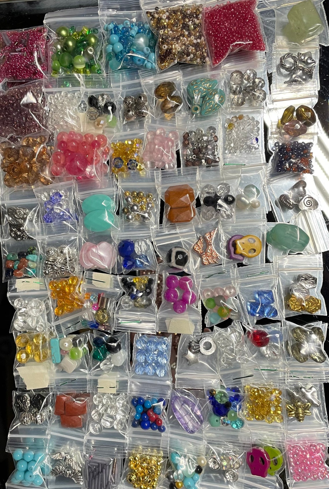 15 or 40 bags of NEW Beads Mixed Fun Lot mystery Huge | Etsy