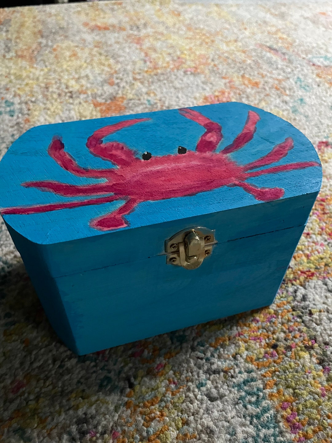 Maryland Crab Wooden Jewelry Box - Etsy
