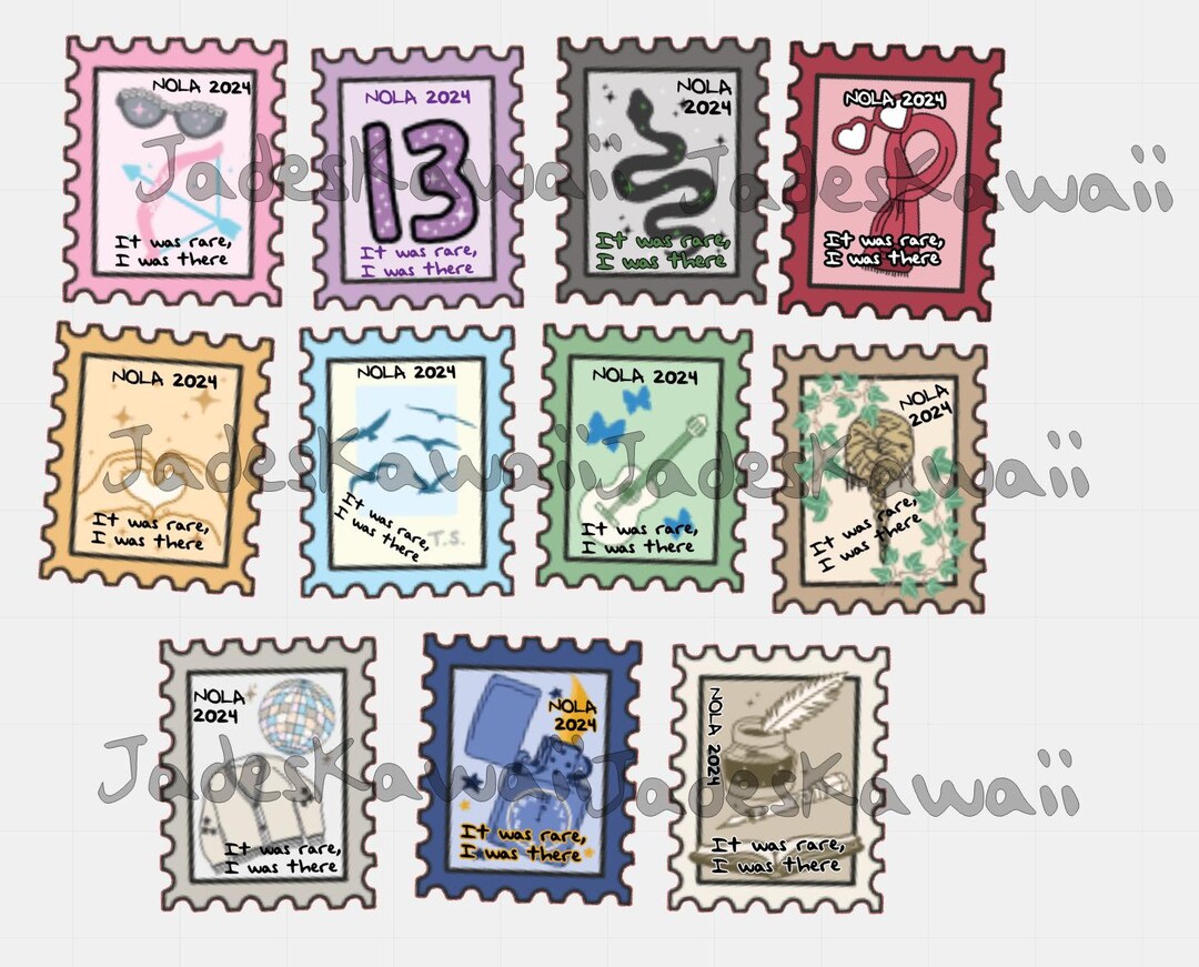 Eras Tour NOLA 2024 it Was Rare, I Was There Stamps, Made to Order, a ...