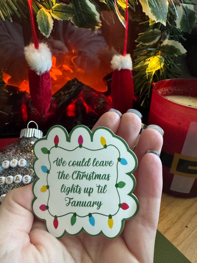 Christmas Lights Taylor Swift Eras Tour Stickers - Bundle of 5 - Etsy