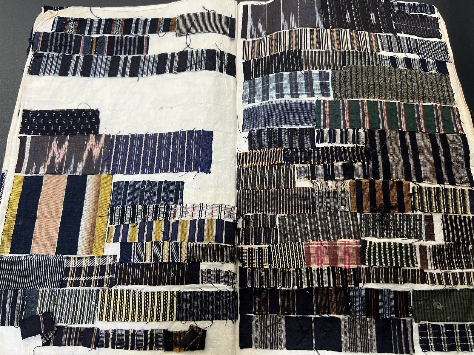 Mega Rare. 800 Pieces of Vintage Fabric Sample Book "shima-cho" - Etsy