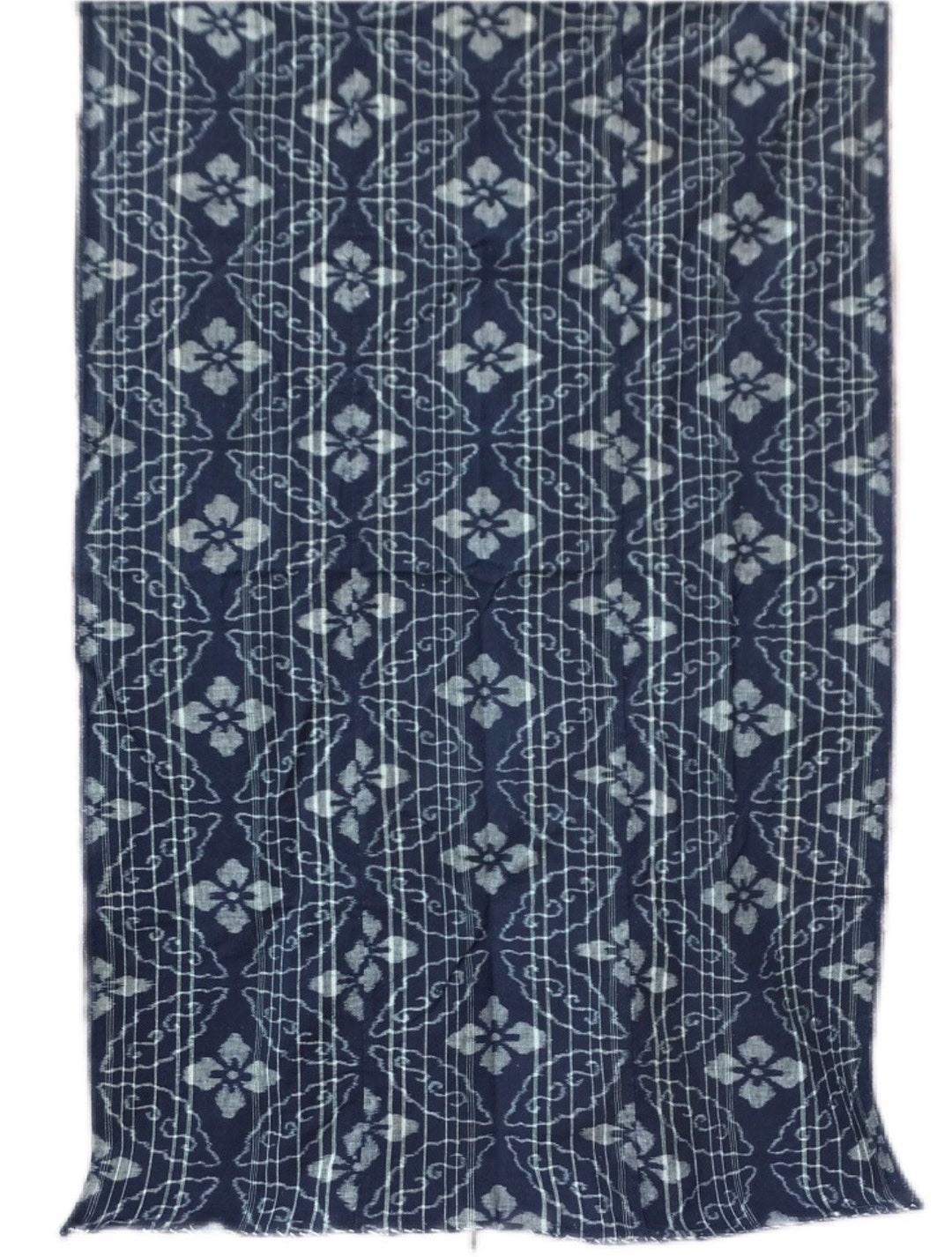 Japan Vintage Indigo Kasuri Fabric, Geometric Pattern, Boro Fabric - Etsy