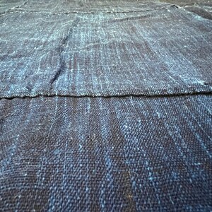 Japanese Vintage Big Boro Fabric, Indigo Cotton Indigo Solid Color ...