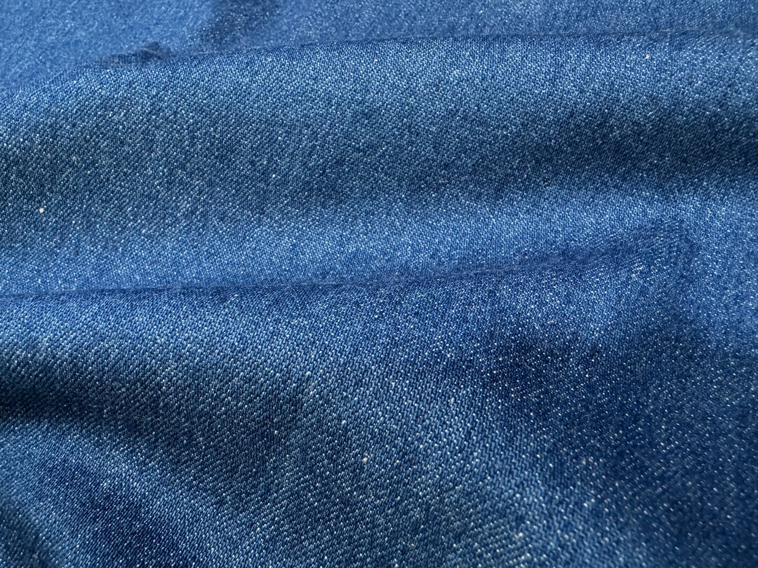 Japanese Vintage Denim Fabric by the Yard, 10 Oz, Indigo Cotton Fabric ...