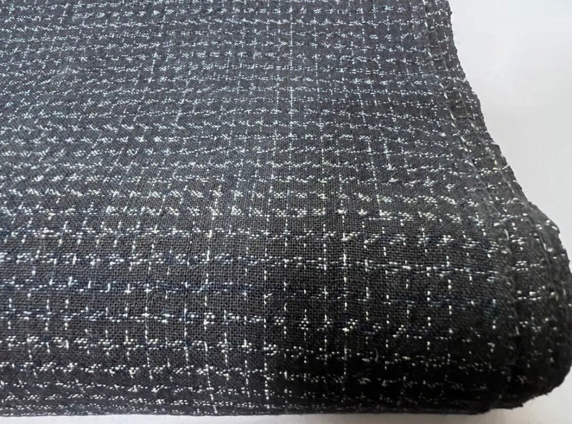 Japanese Vintage bunjin Kasuri Fabric, Indigo Kimono Cotton Fabric ...