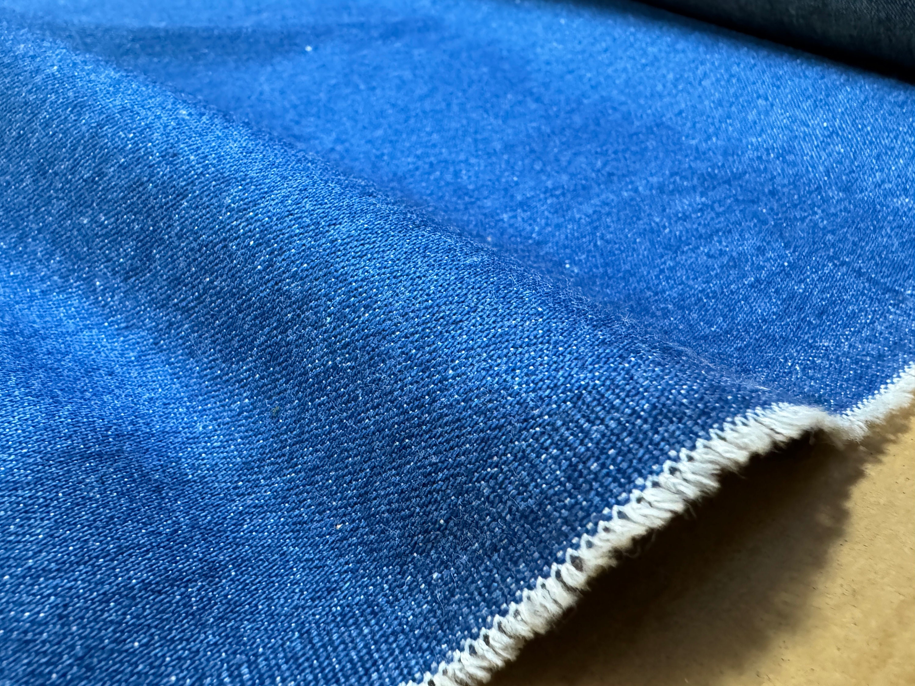Japanese Vintage Denim Fabric by the Yard, 15 Oz, Indigo Cotton Fabric ...