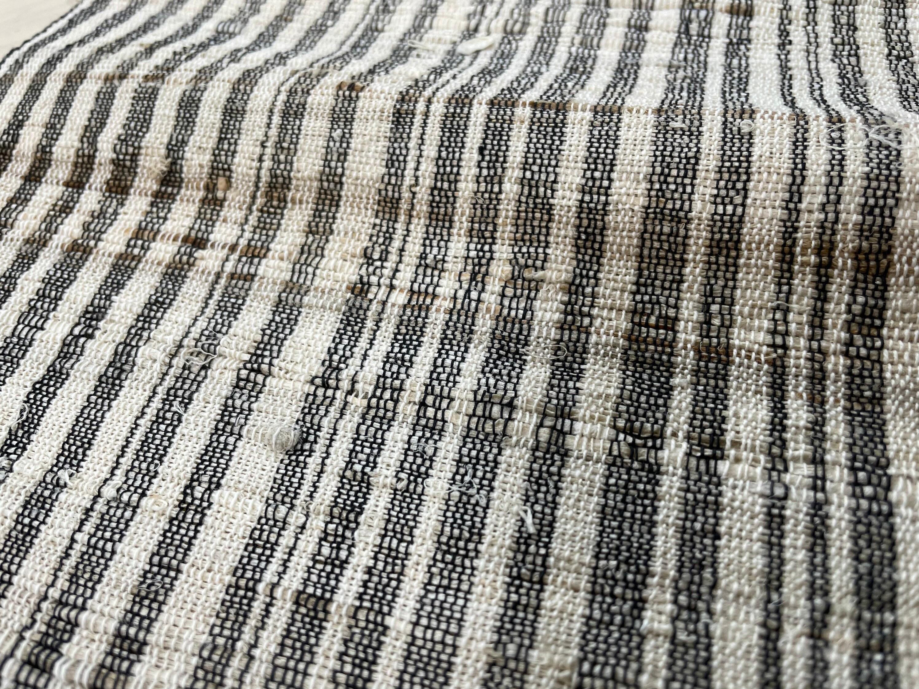 White Based Long Sakiori rag Weaving Boro Fabric - Etsy