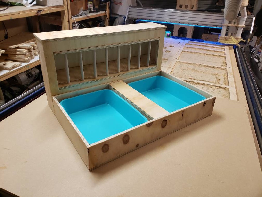 Bunny Rabbit Twin Tray Hay Feeder - Etsy