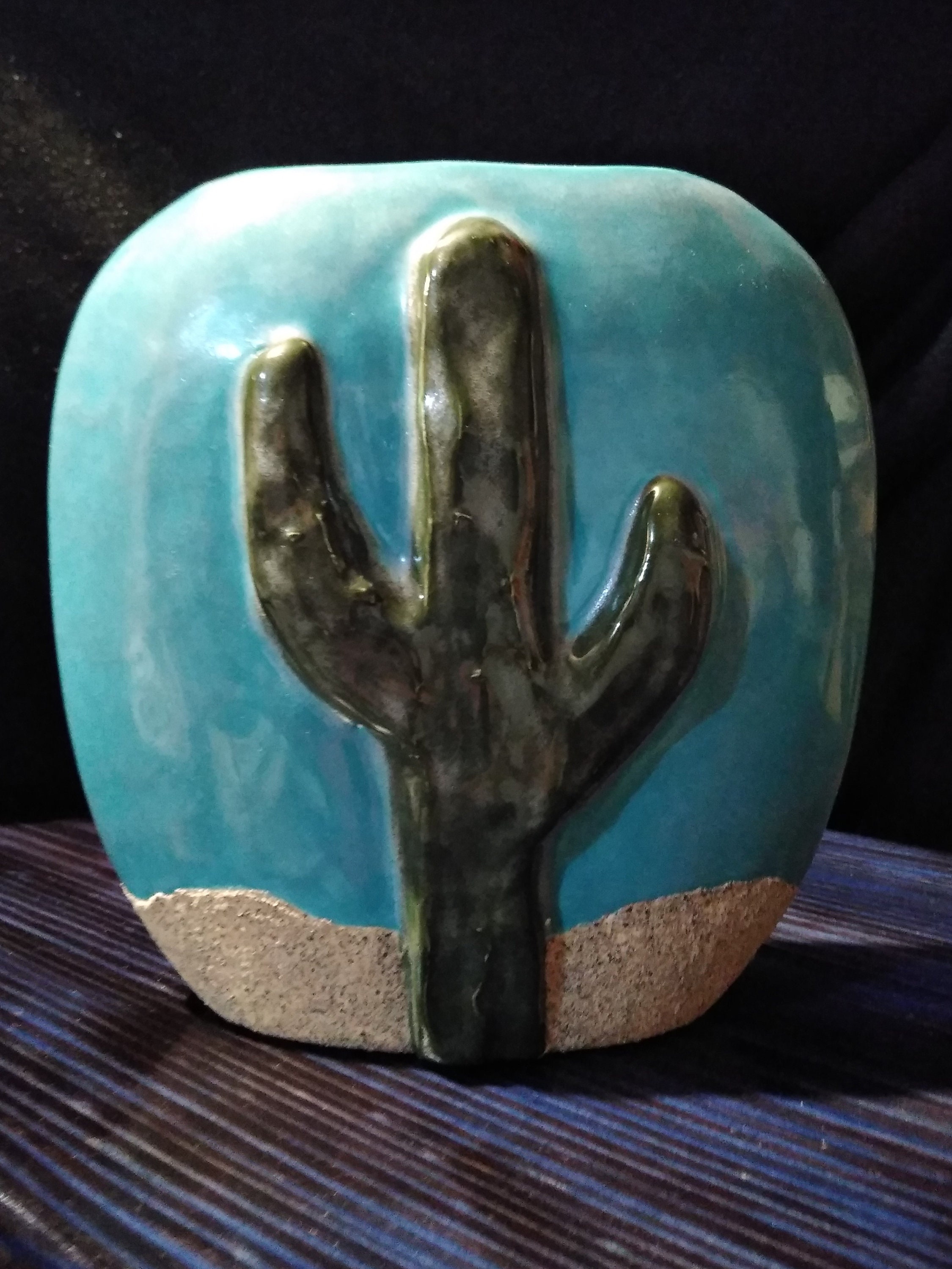 Southwest Vase With Sonoma Cactus - Etsy