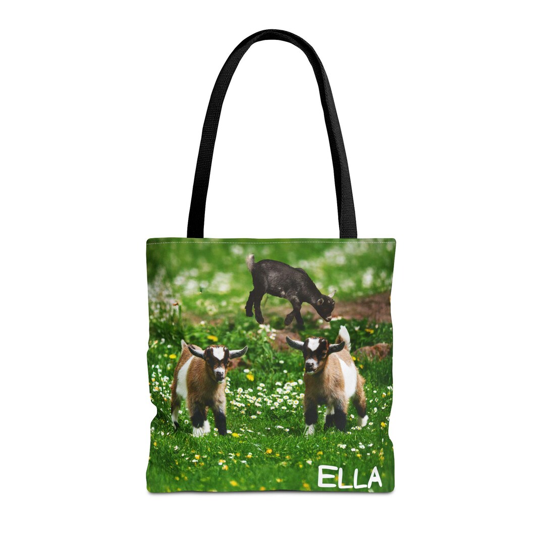 Personalized Goat Tote Bag: Farm Animal Lover Gift - Etsy