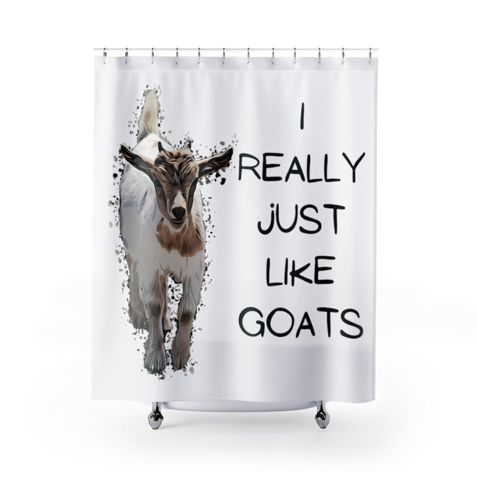 Shower Curtain Goats Goat Shower Curtains Goat Lover Gifts | Etsy