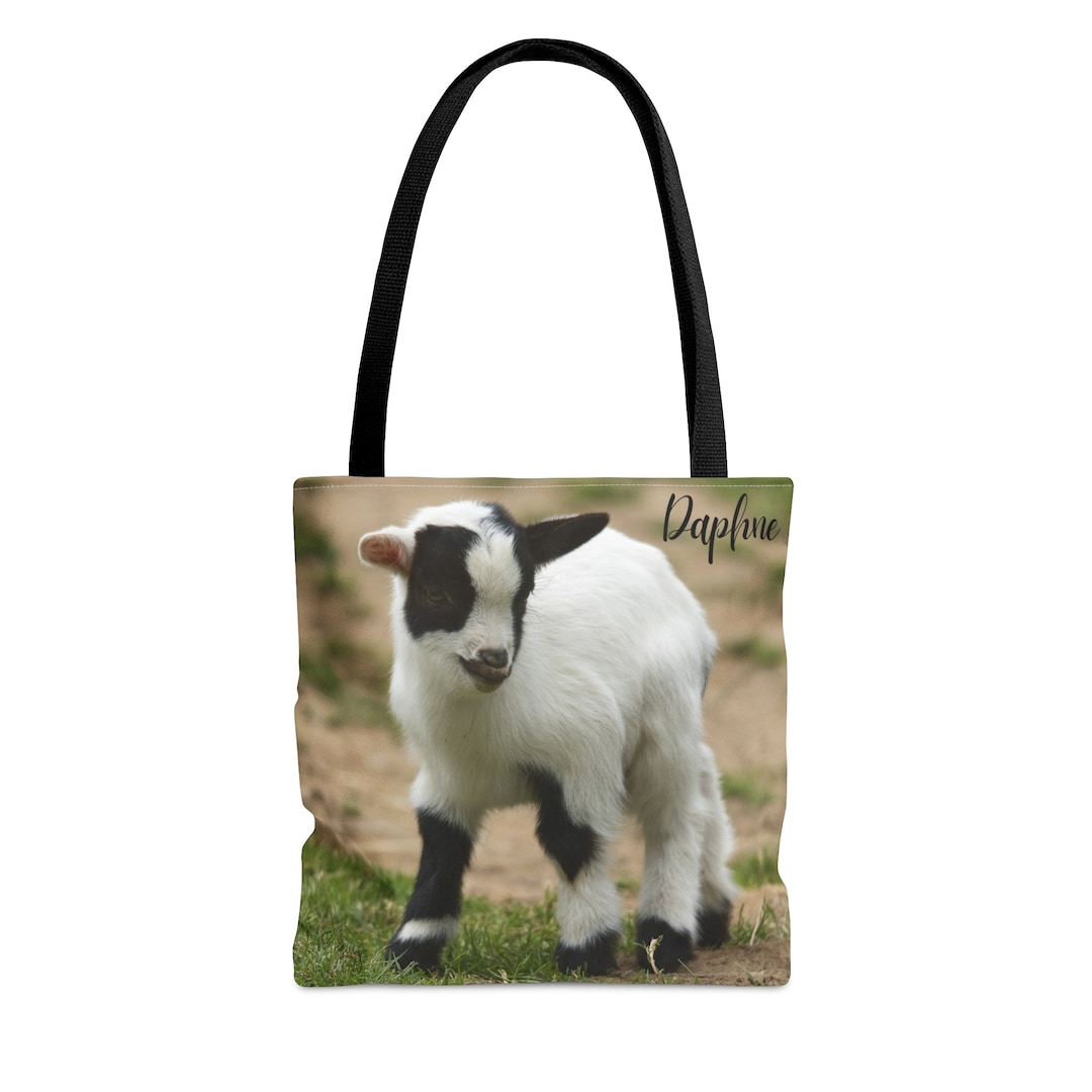 Personalized Baby Goat Tote Bag: Goat Lover Gift - Etsy