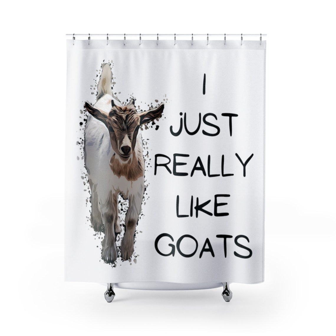 Shower Curtain Goats Goat Shower Curtains Goat Lover Gifts - Etsy
