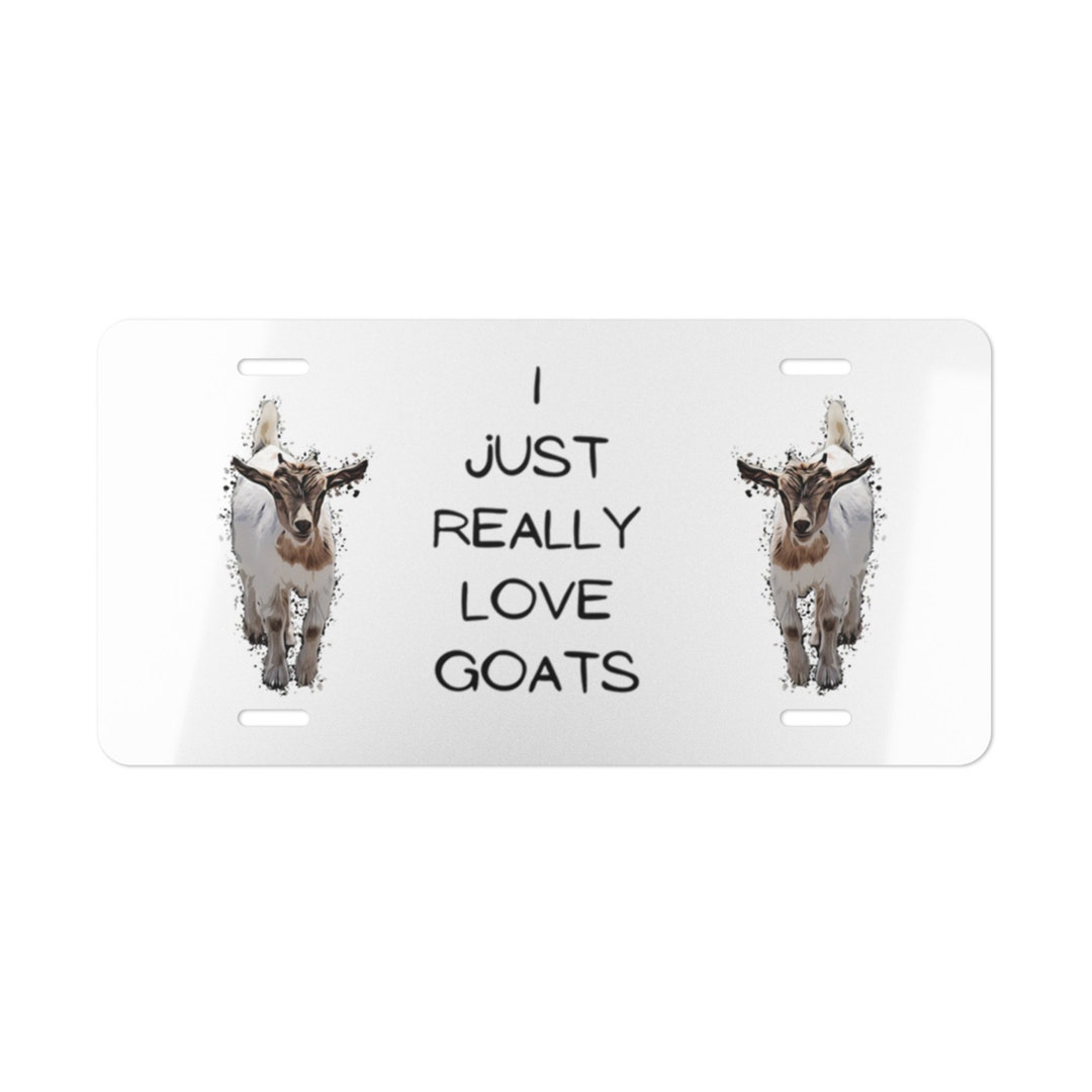 Goat Vanity License Plate: Gift for Goat Lover - Etsy