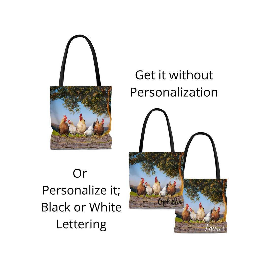 Chicken Bag, Chicken Tote Bag, Farm Animal Totes, Chicken Farmer Gifts ...