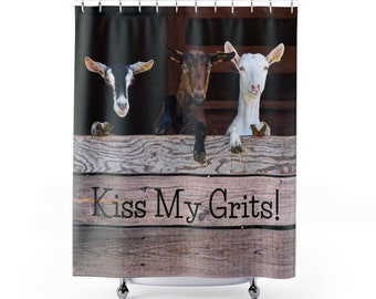 Shower Curtain Goats, Goat Shower Curtains, Goat Lover Gifts, Shower ...