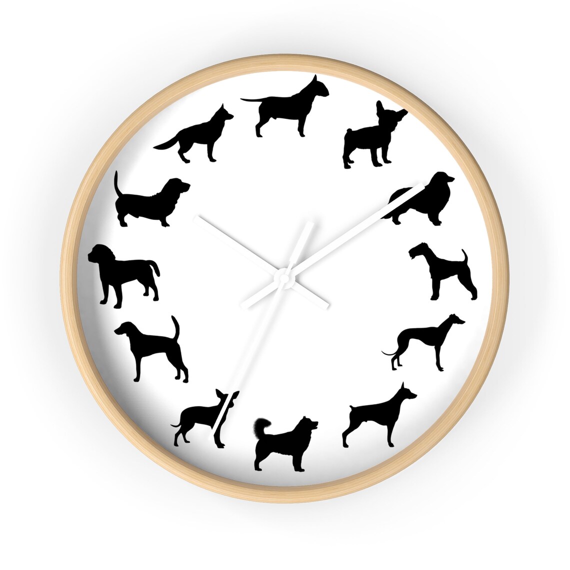 Dog Wall Clock Dog Breed Clock Wall Hanging Clock Dog Lover | Etsy