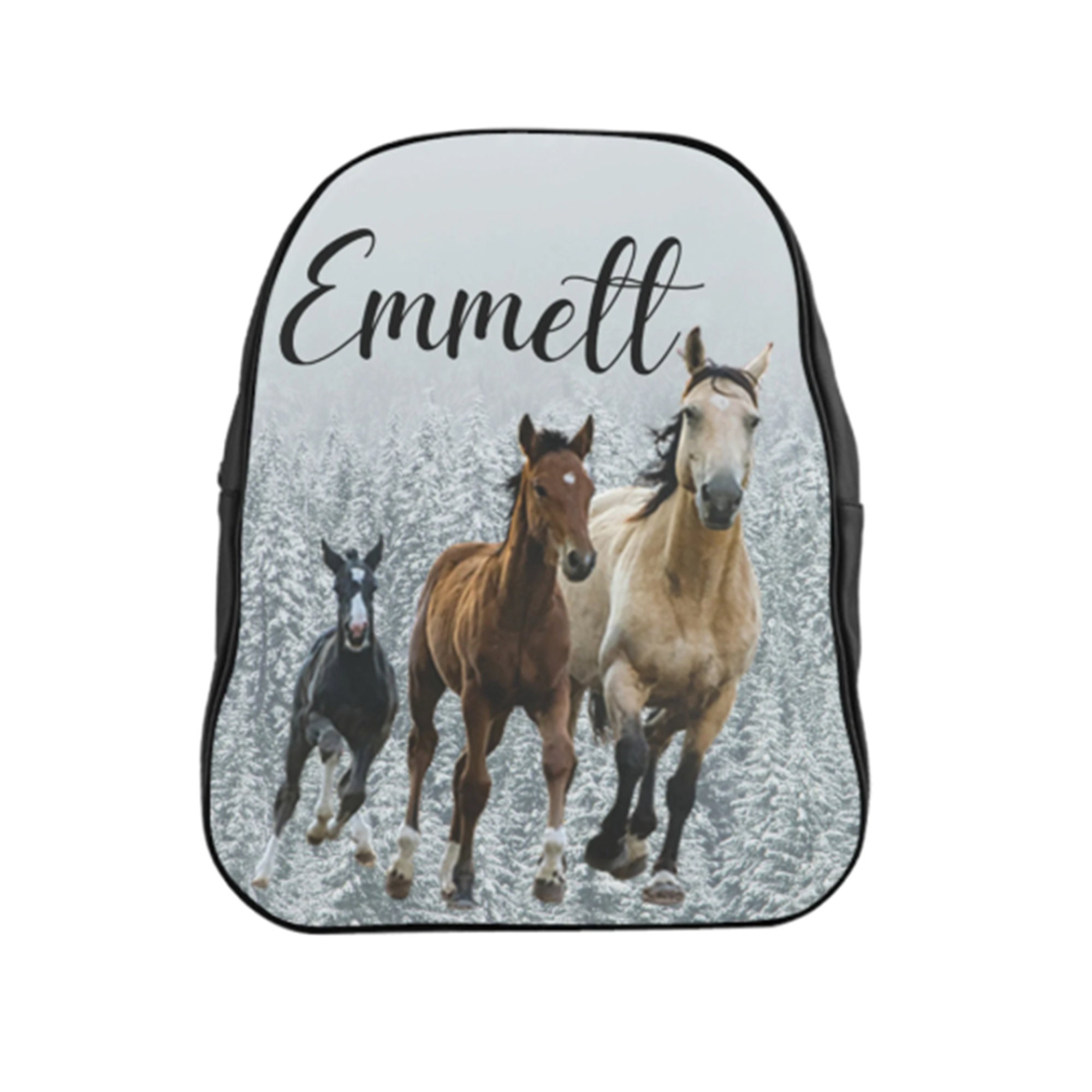 Personalized Horse Backpack Horse School Bag Horse Lover - Etsy